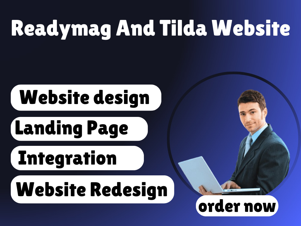 A User-friendly Readymag and Tilda Website | landing page | Web Redesign | Upwork