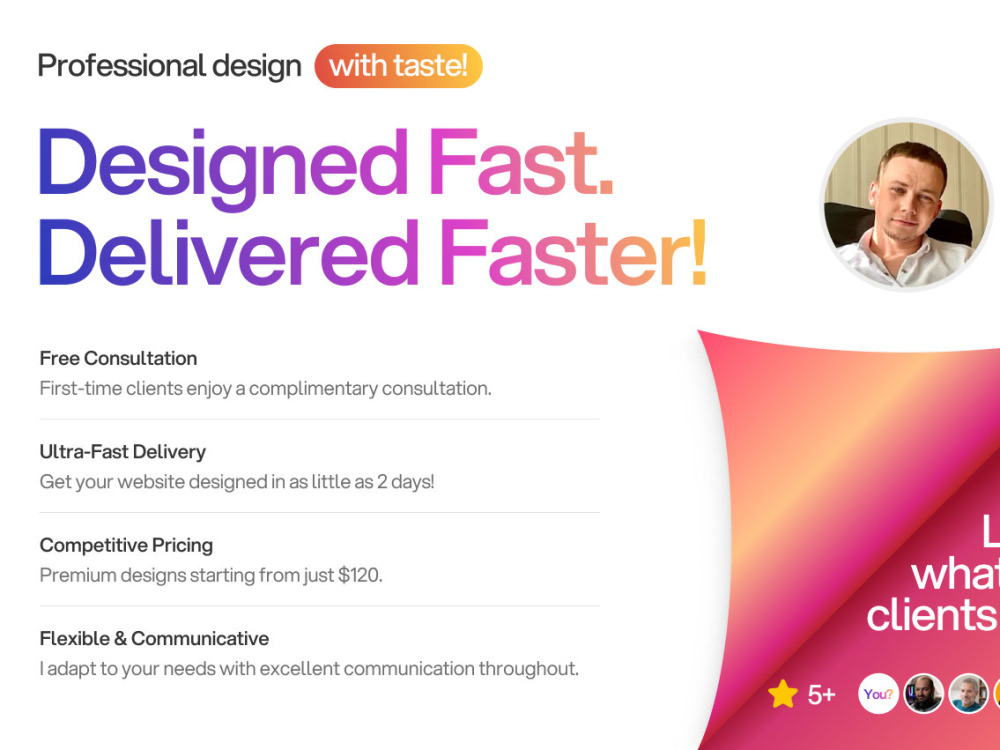 A professional UI/UX website designed in Figma | Upwork