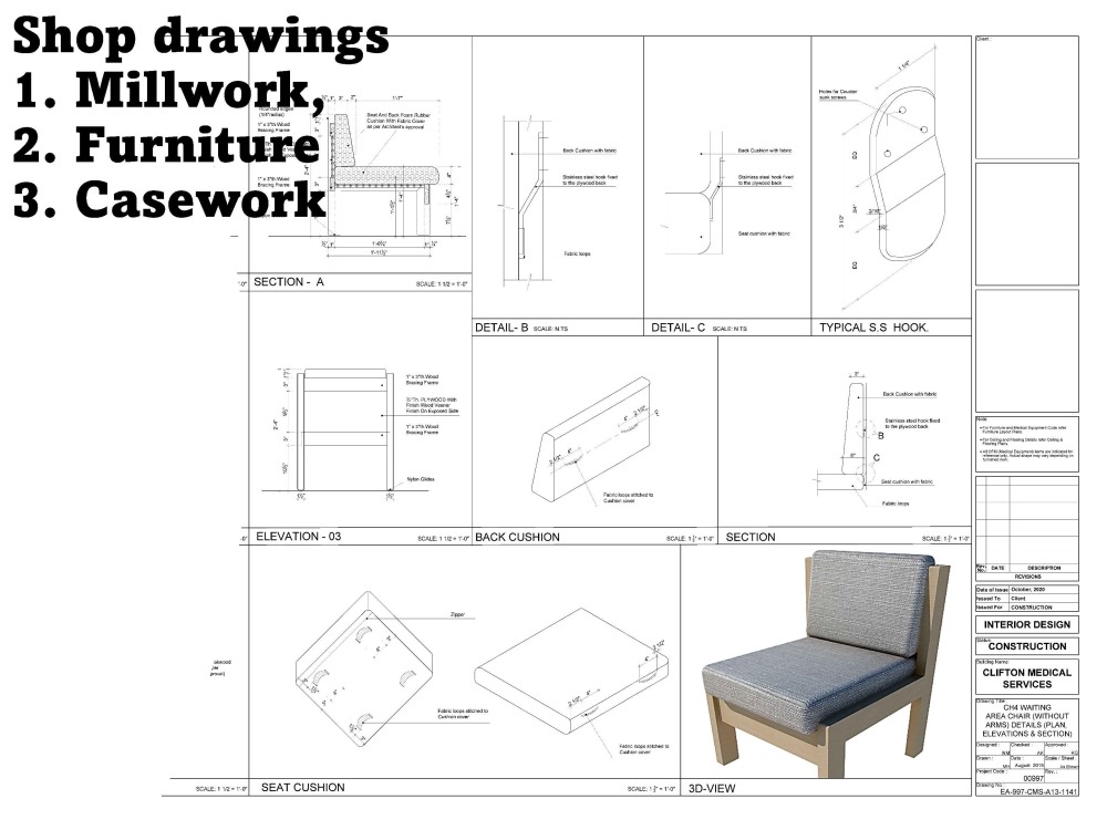 Detailed millwork, furniture, casework shop drawings | Upwork
