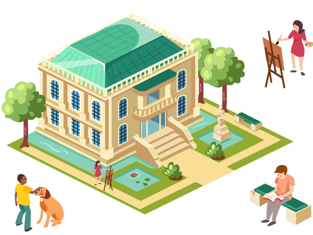 Professional 2D Isometric illustration for your game, app, map or ...