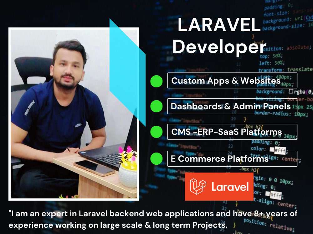 Laravel Custom Web Application | Laravel developer | Backend developer | Upwork