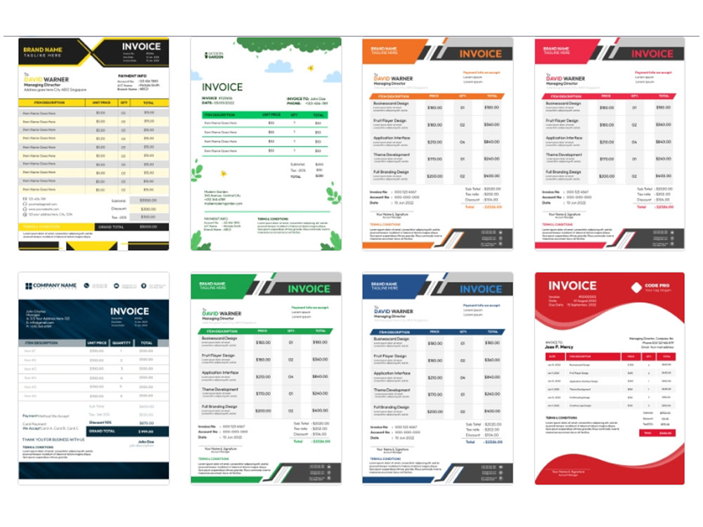 Print ready custom receipt, letter pad, invoice design editable word format | Upwork
