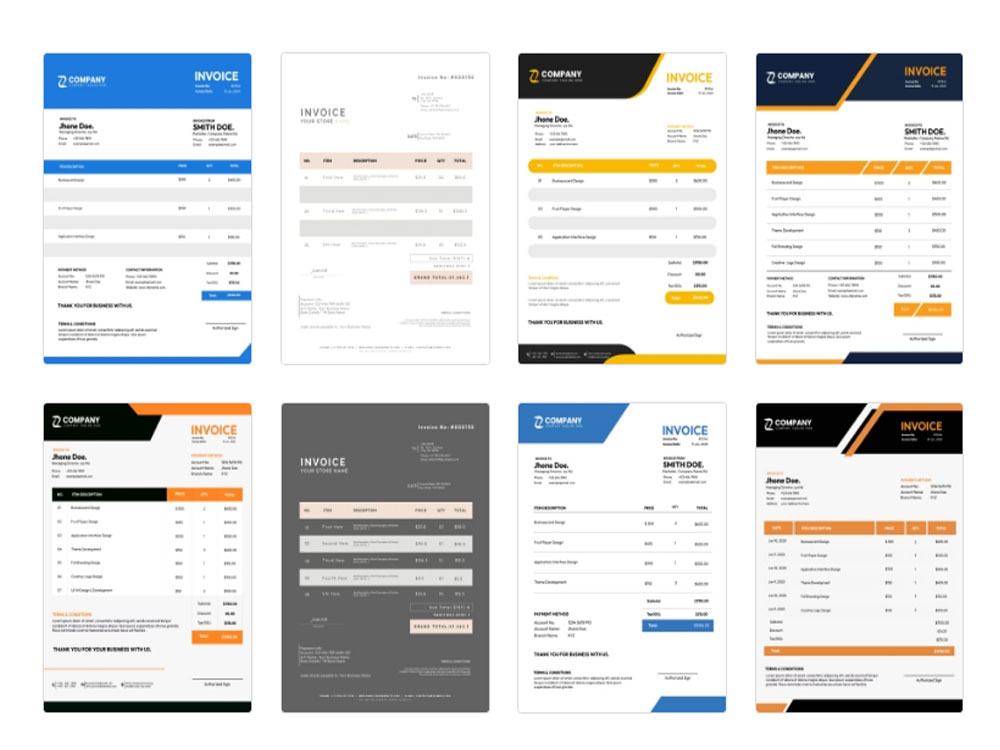 Print ready custom receipt, letter pad, invoice design editable word format | Upwork