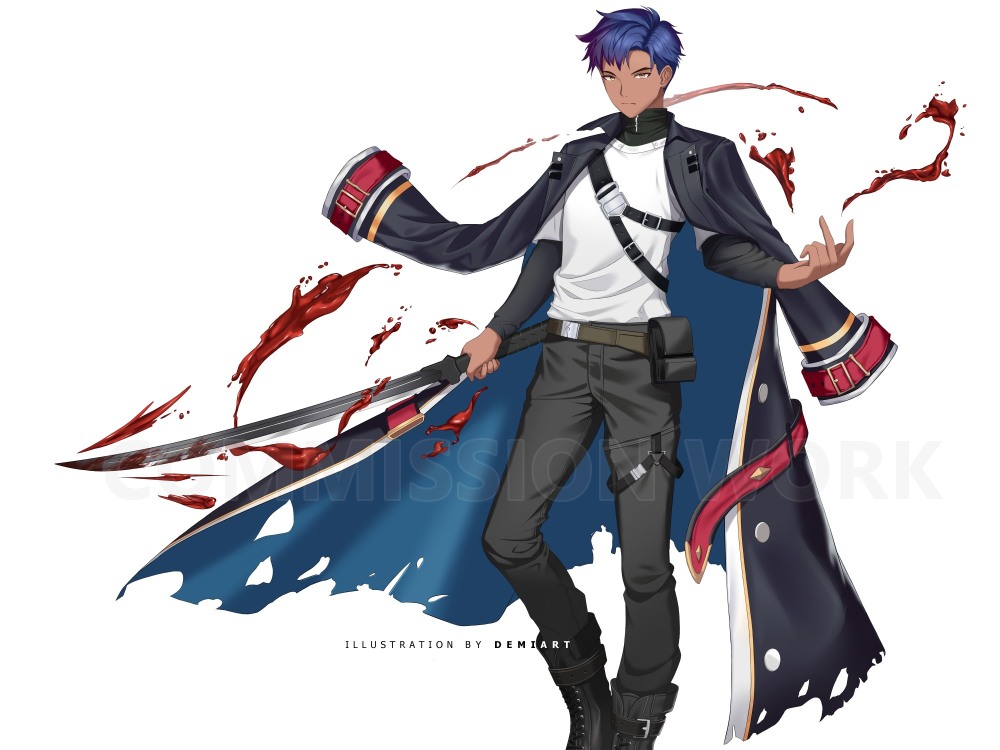 Custom character design & Reference sheet for Game, Vtuber model or OC ...