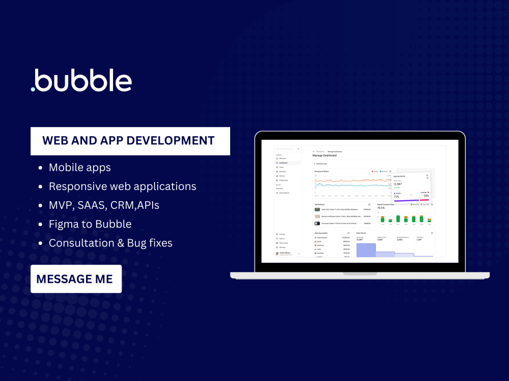A fully functional bubble SAAS bubble no code responsive MVP web app | Upwork