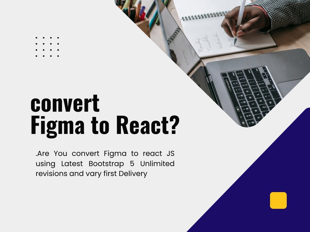Convert figma to react, psd to react bootstrap website | Upwork