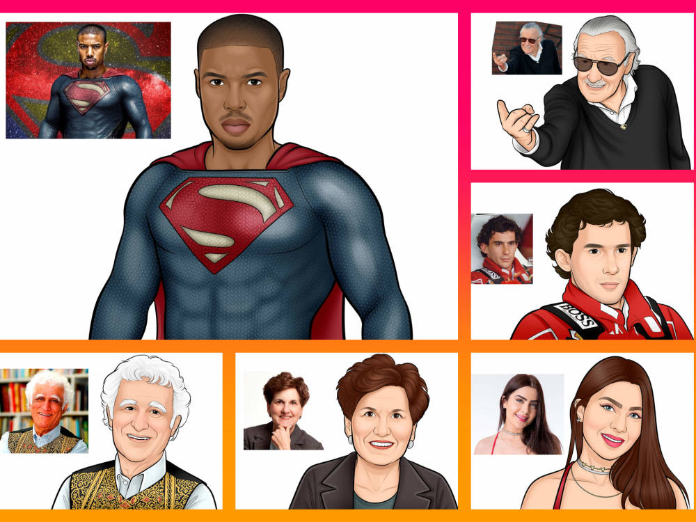 A beautiful portrait in cartoon style | Upwork