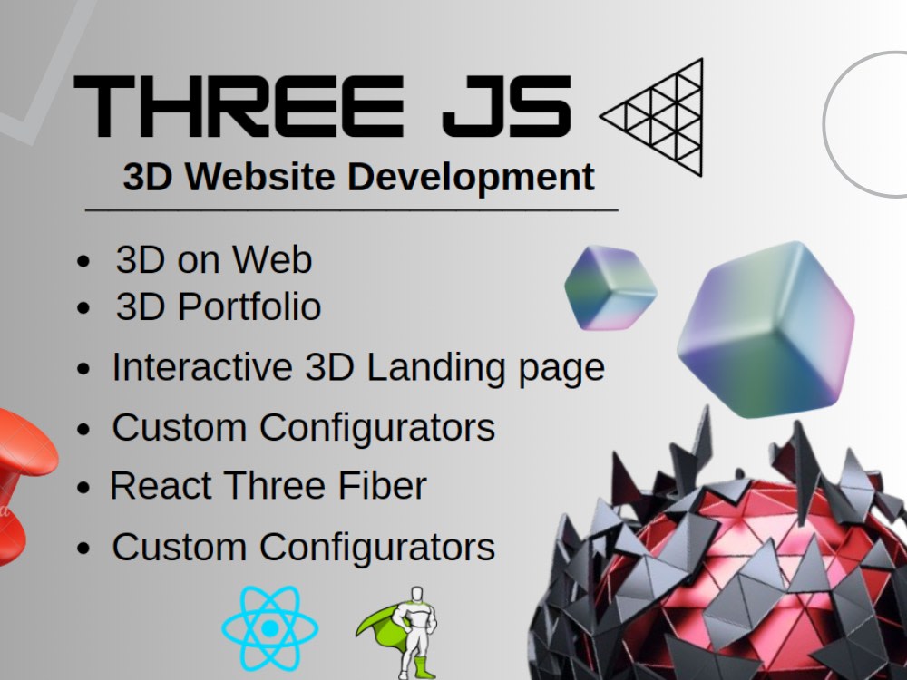 Three JS website, 3d configurator, WebGL with, GSAP and React-three-fiber | Upwork