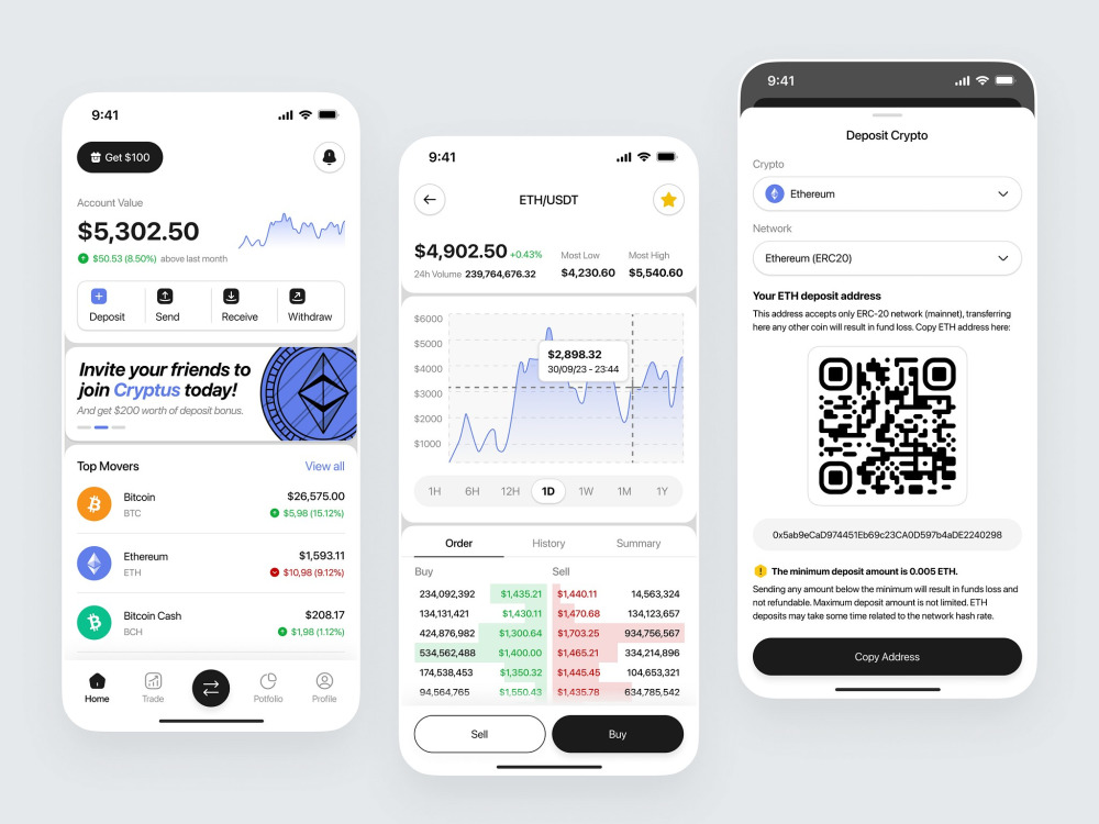 Clean Sleek Mobile App Design | Upwork