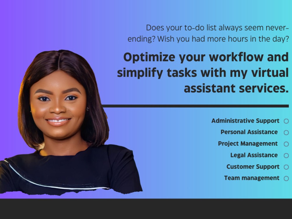 An excellent virtual assistance that is tailored to your need. | Upwork