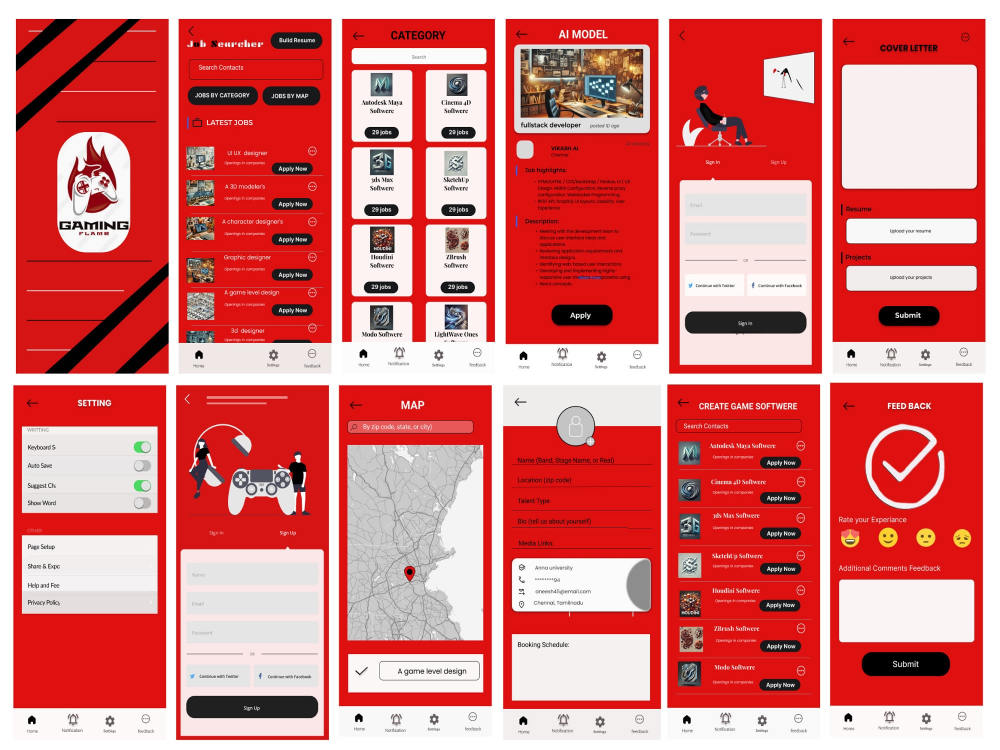 Creative Mobile App UI/UX Designs - Figma Portfolio | Upwork