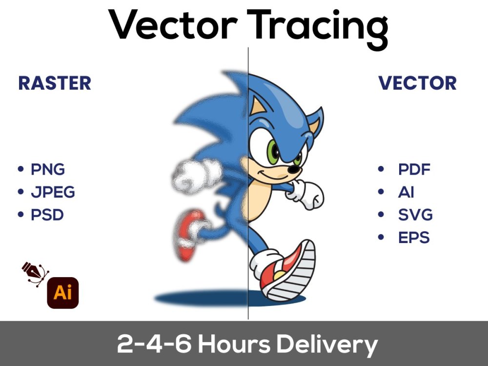 Quick vector tracing, vectorization of graphics and images into high ...
