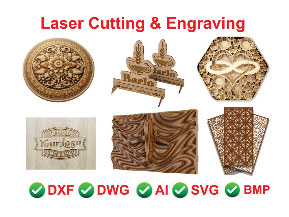An Accurate DXF Vector File for Laser cutting and Engraving | Upwork