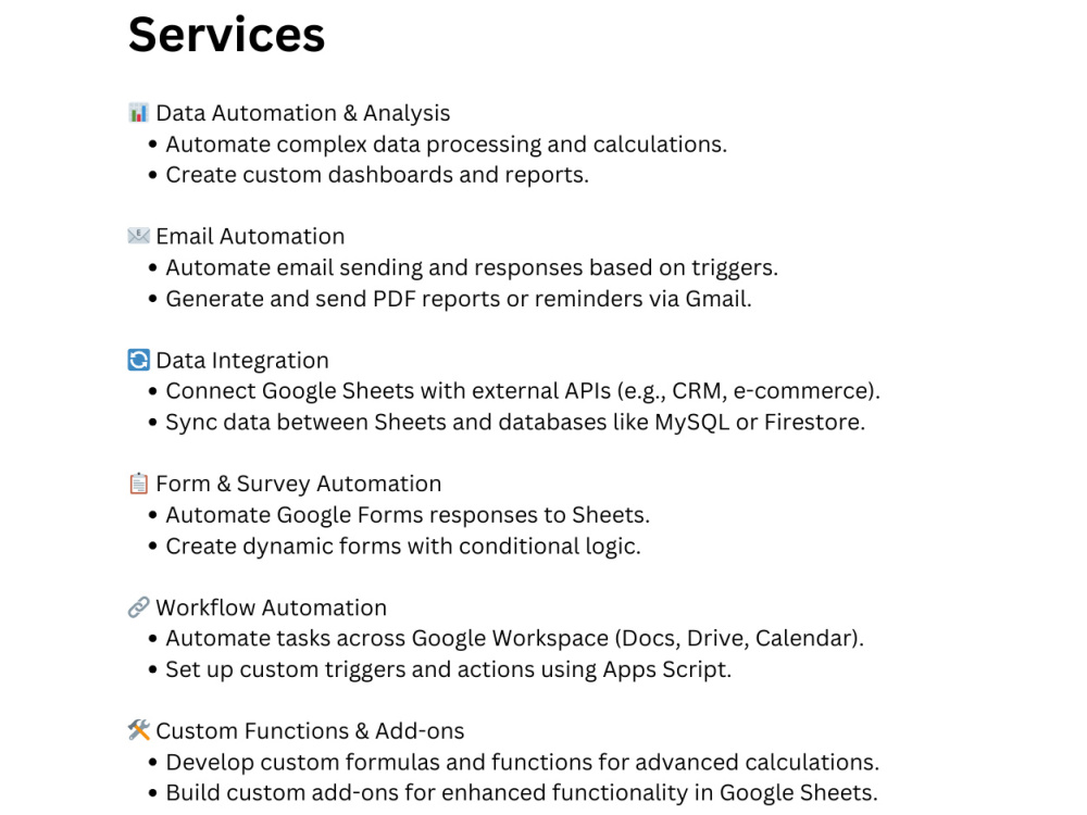 A solution to automate your business using Google app scripts | Upwork
