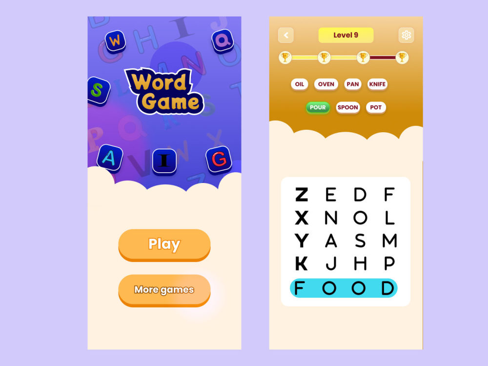 A awesome Game app UI design | Upwork
