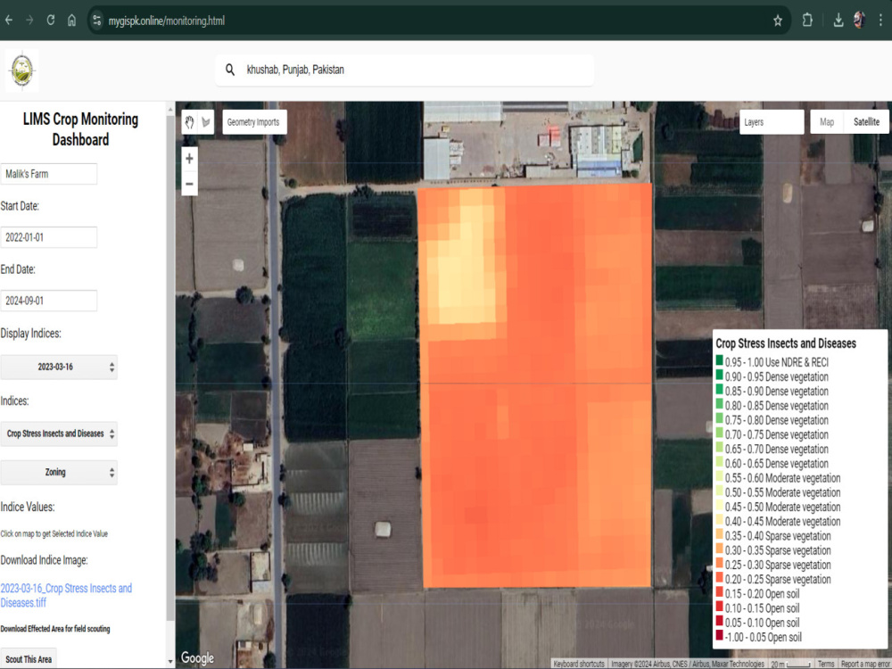 Real-Time Vegetation Monitoring System via Satellite | Upwork