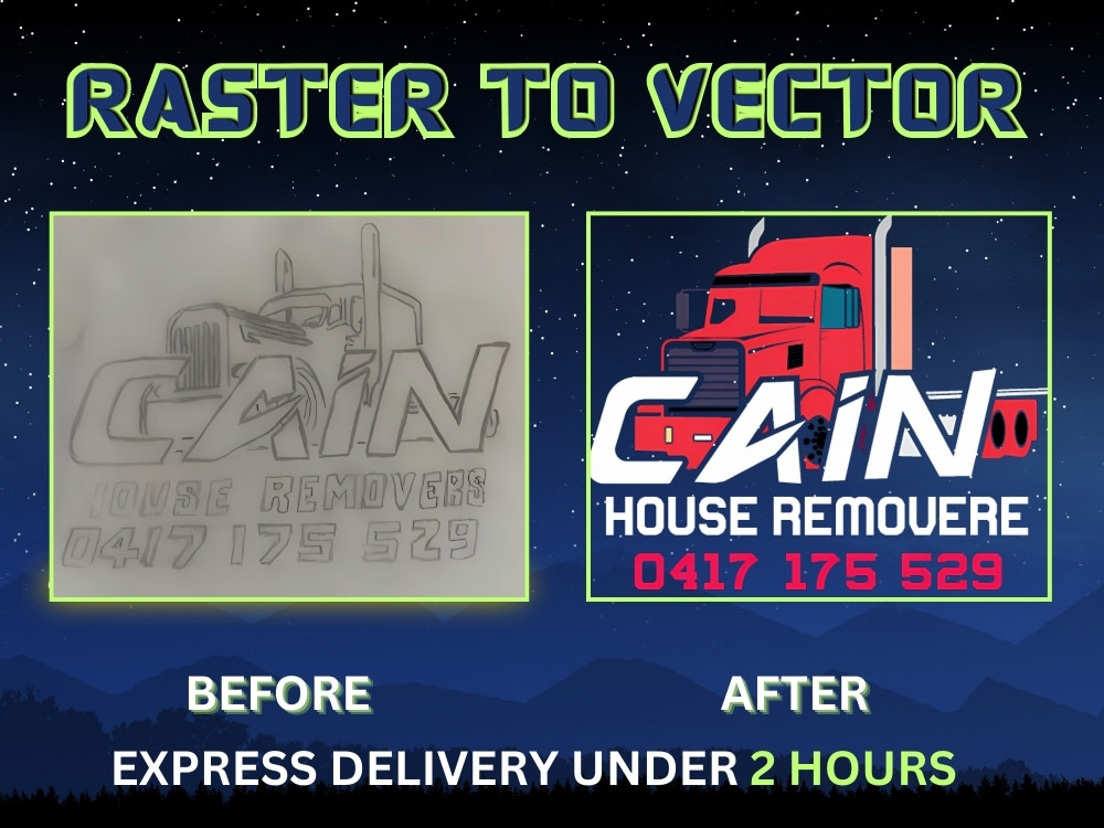 Any vector tracing of image or logo, Vectorize, Raster to vector | Upwork