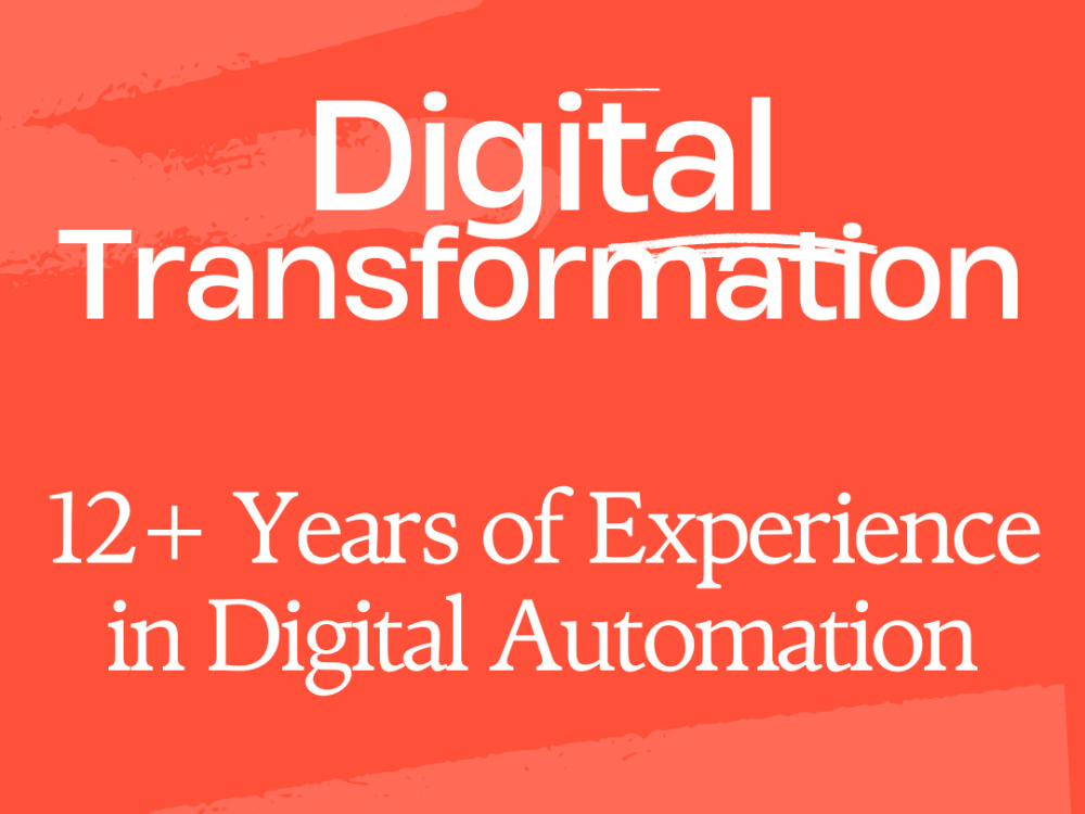 Digital Transformation Digital Transformation Automation Upwork