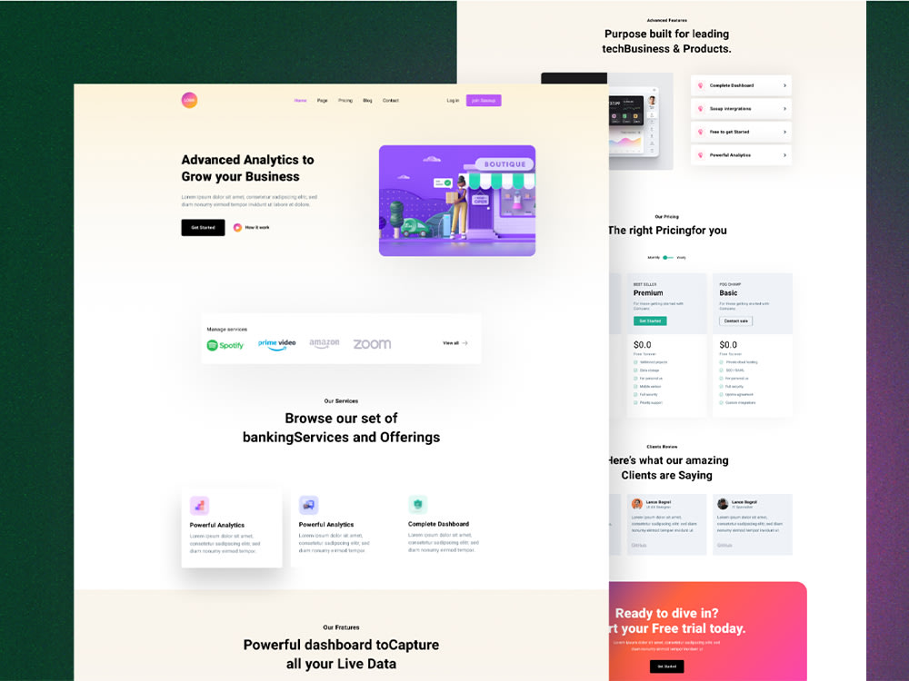 Custom Website UI UX Design and Figma Website Templates | Upwork