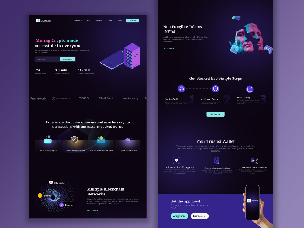 UI/UX Website Design in Figma, Interactive Prototype, Landing Page ...