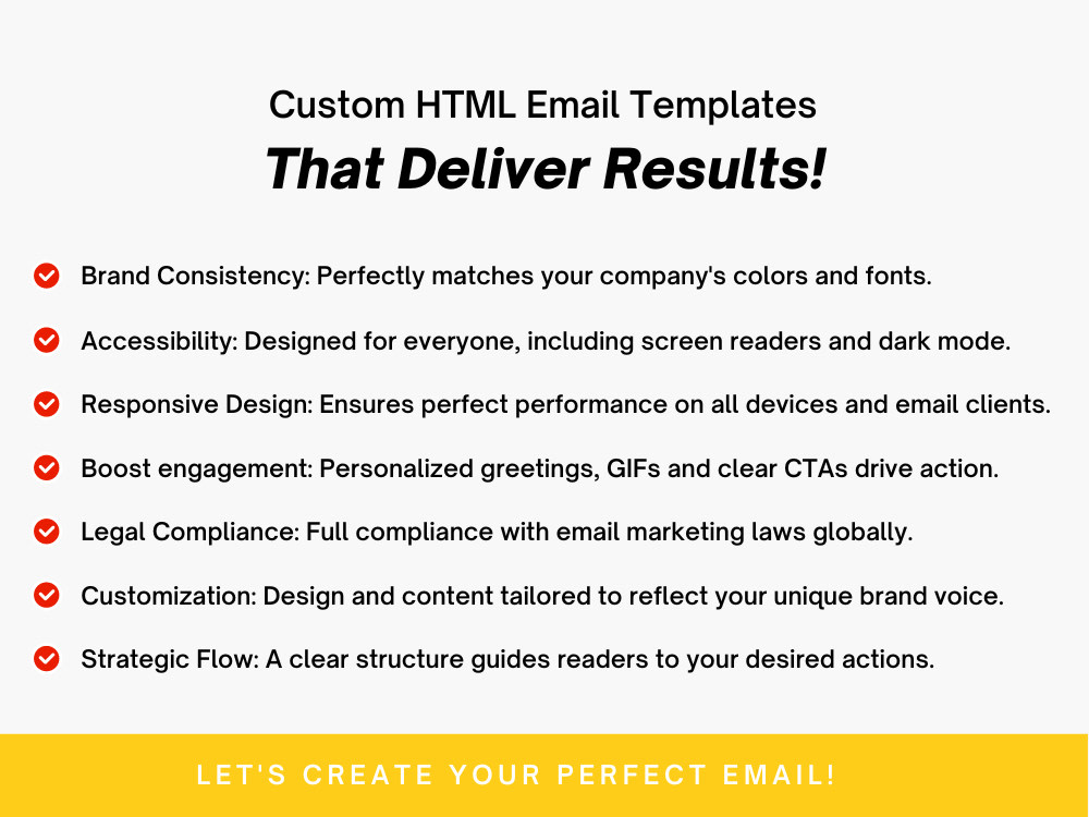 Responsive & engaging transactional email templates | Upwork