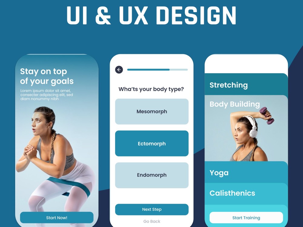 Figma mobile app design - Figma UI/UX Design - app design mockup UI/UX ...