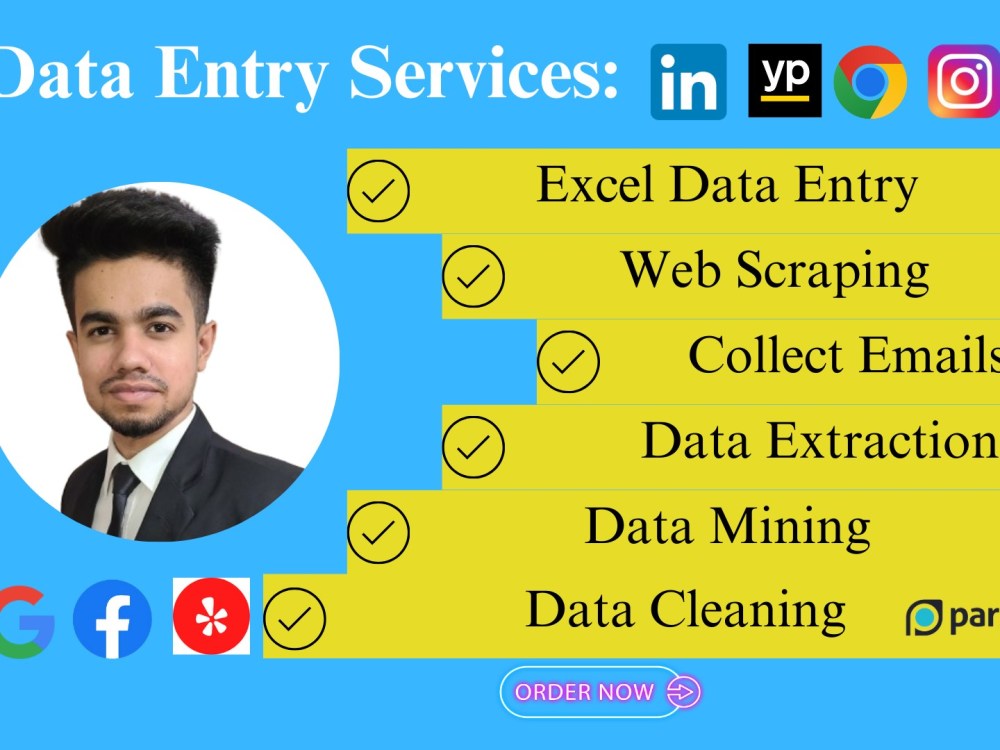 Data Entry, Expert in Excel, Web Research, PDF Conversion & Data Mining ...