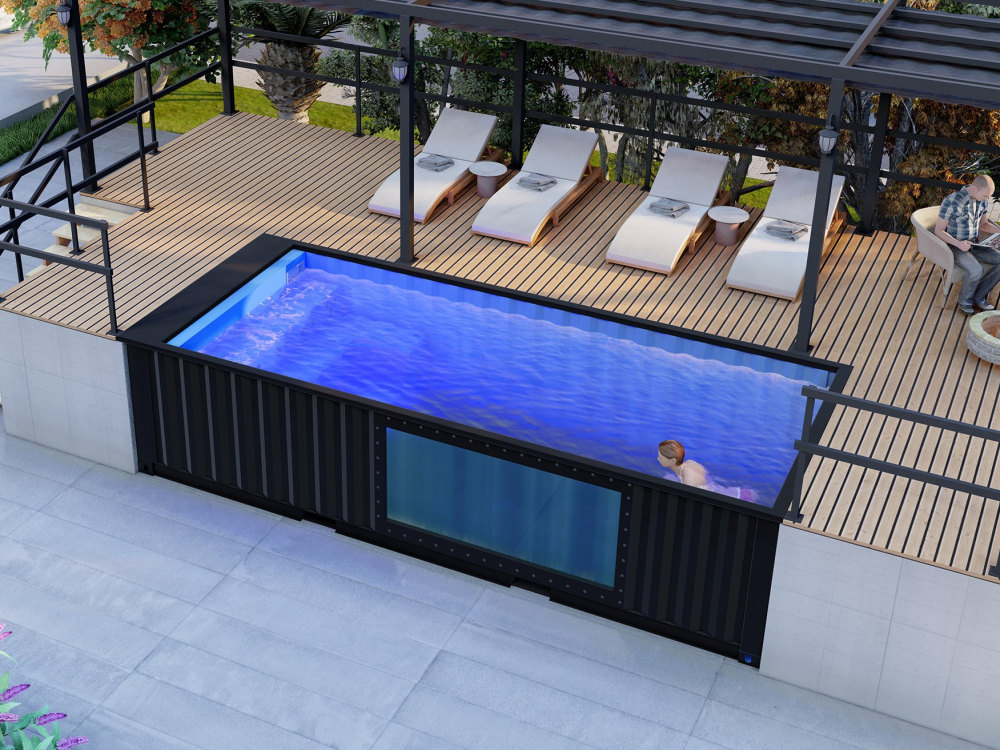 Shipping container swimming pool design and construction drawings | Upwork