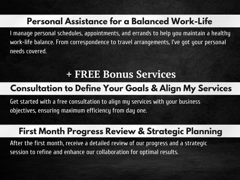 Full project management support from an executive virtual assistant ...