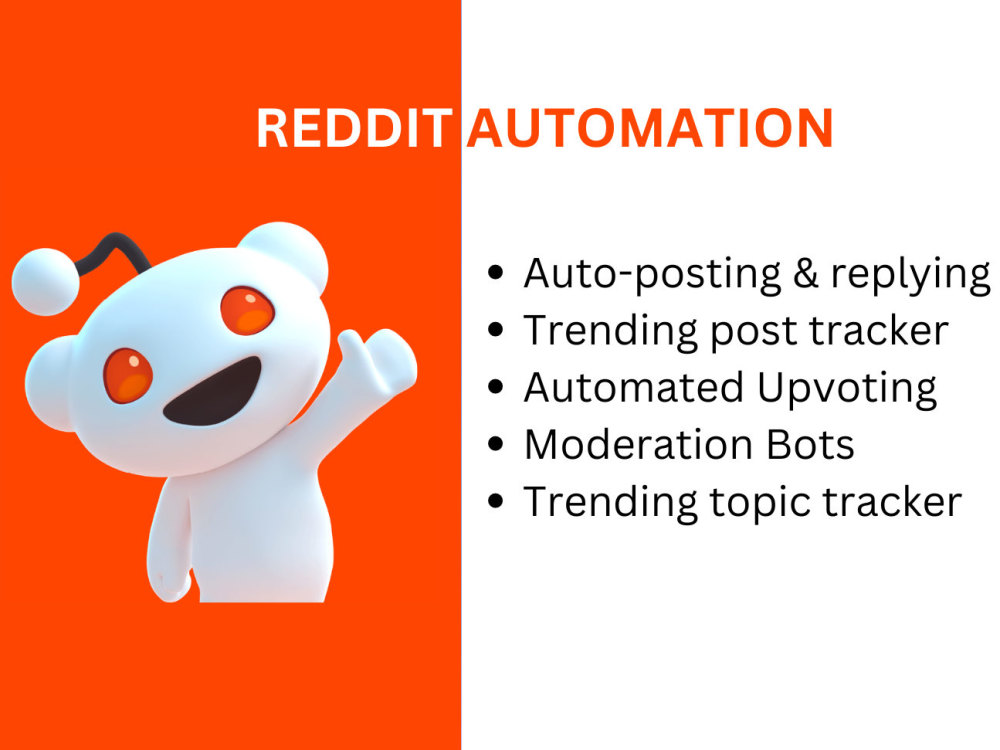 A Reddit Automation Bot | Upwork