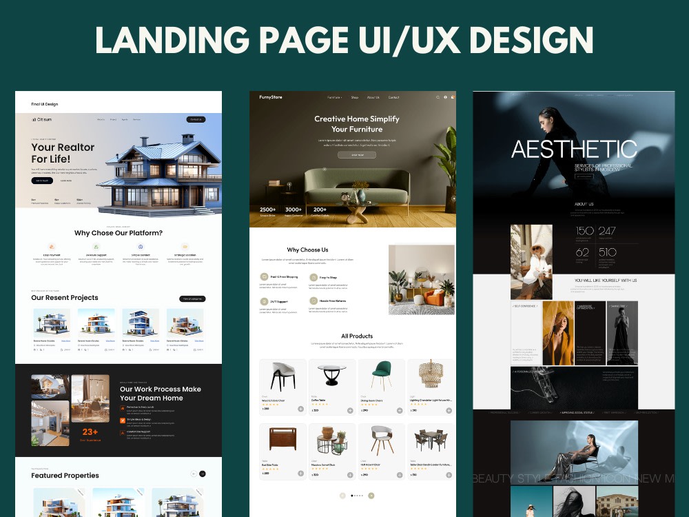 Landing Page UI/UX Design | High-Converting, Sales-Optimized | Upwork