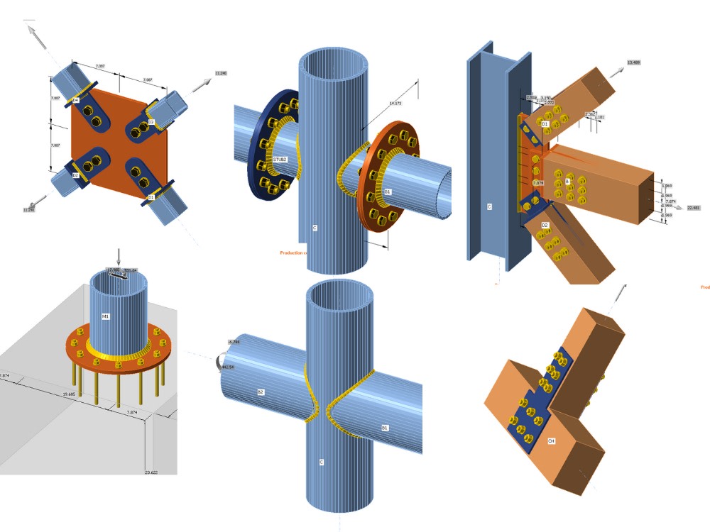 Steel connection design with idea statica and sap2000 | Upwork