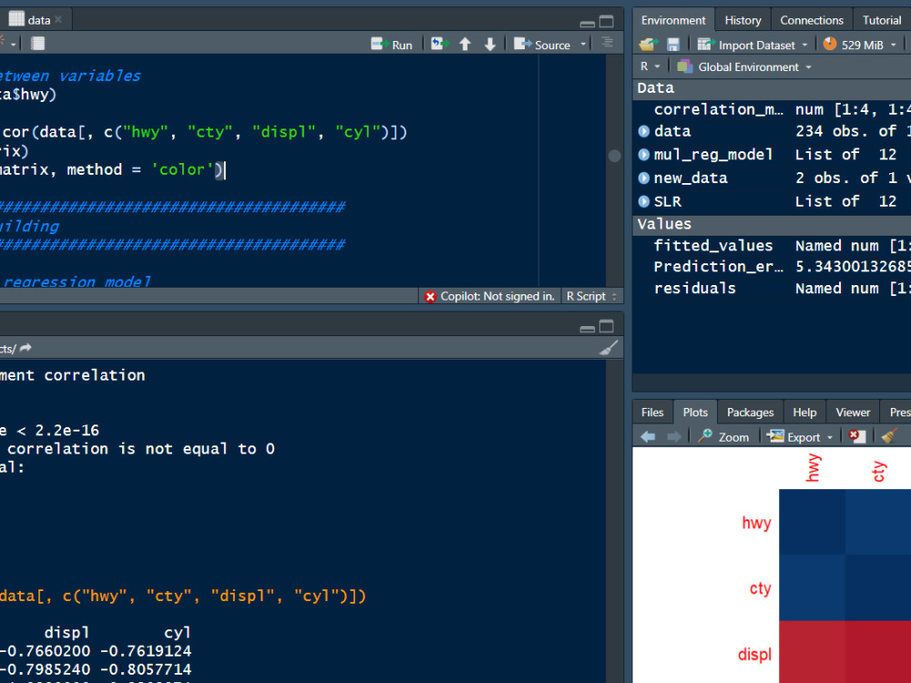 A statistical data analysis using RStudio and R programming | Upwork