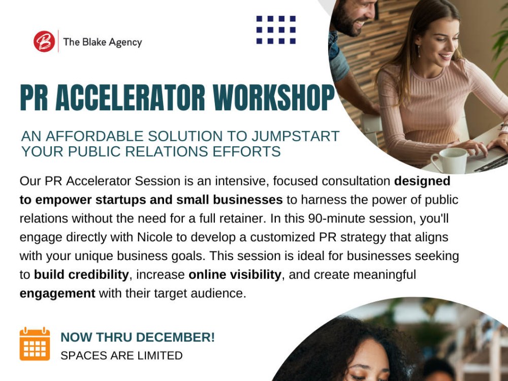 A 1-on-1 PR Accelerator with press release, media list, bio and more ...