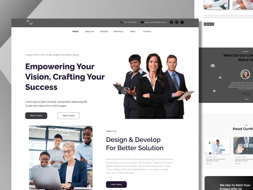 Figma UI UX Design , Business website Design |Redesign UI | Upwork