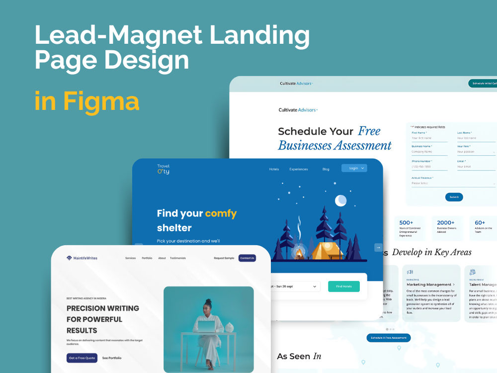 Creation of a Lead-Magnet Landing Page in Figma | Upwork