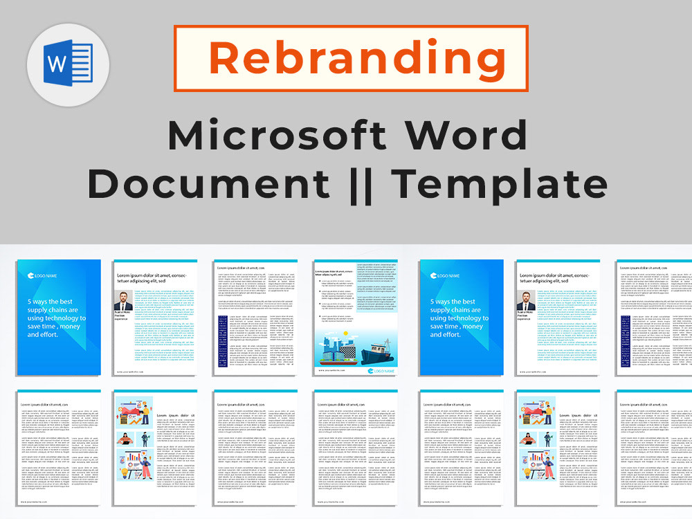 Rebrand your microsoft word document template | Upwork