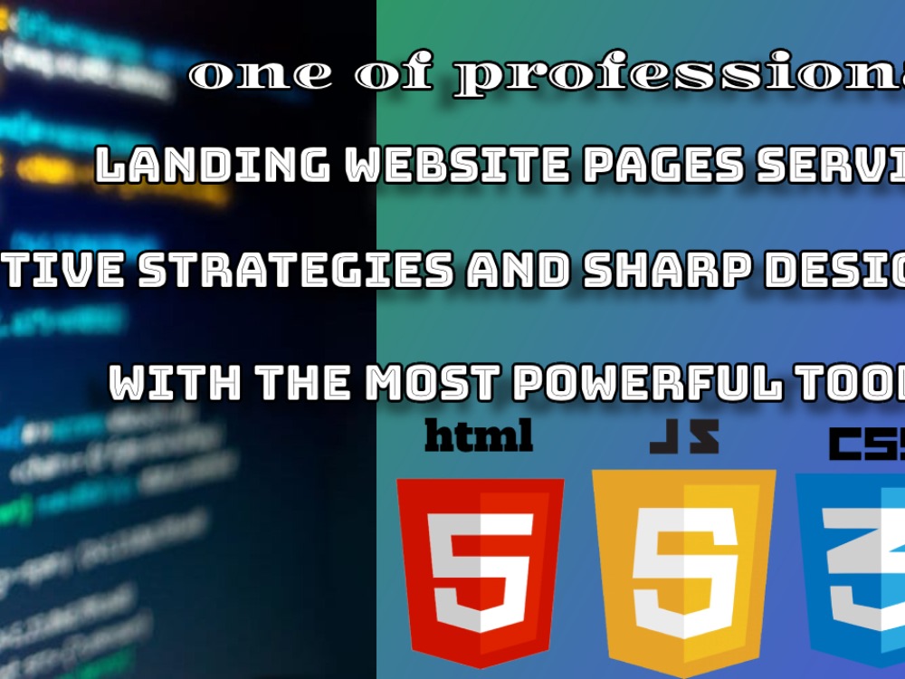 Professional Landing Pages Using html-css and javascript | Upwork