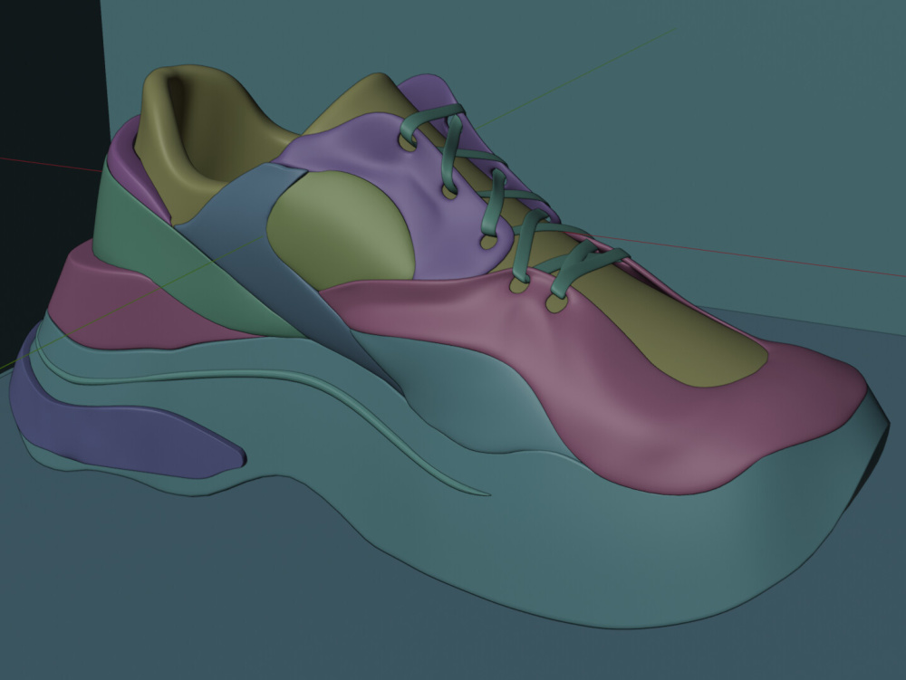 A 3d models and photorealistic renders of Shoe or other e-commerce ...