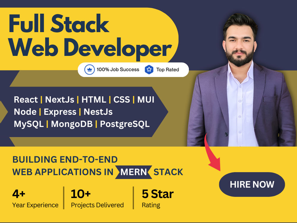 Full Stack Web Developer | MERN Stack | Node.js | React | Next.js | NestJs | Upwork