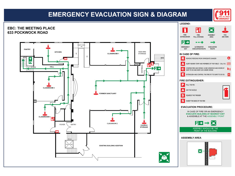 A fire evacuation plan, diagram, emergency exit and egress plan | Upwork