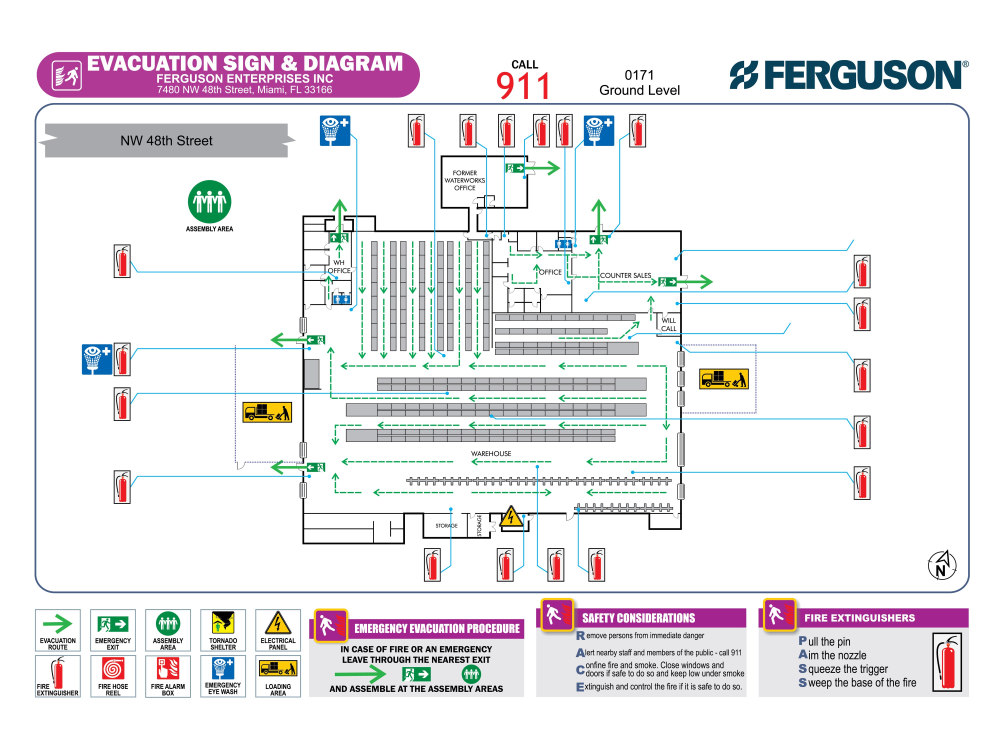 A fire evacuation plan, diagram, emergency exit and egress plan | Upwork
