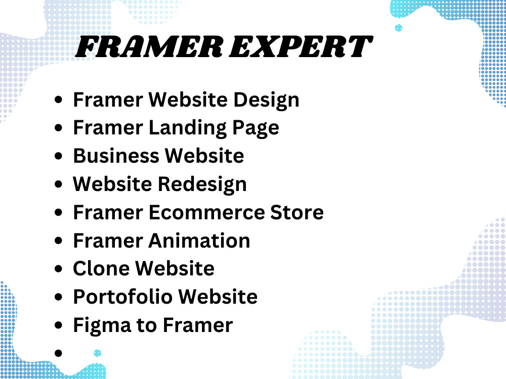 Framer Website, UI/UX, Framer Landing Page, Figma to Framer, Framer ...