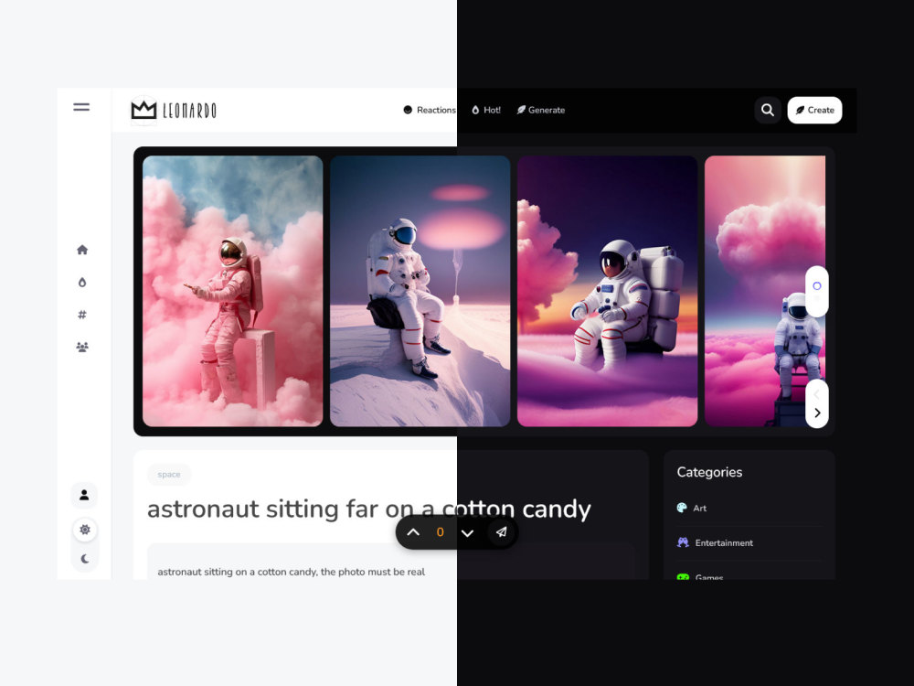 An AI Image Generation and Gallery (LEO) | Upwork