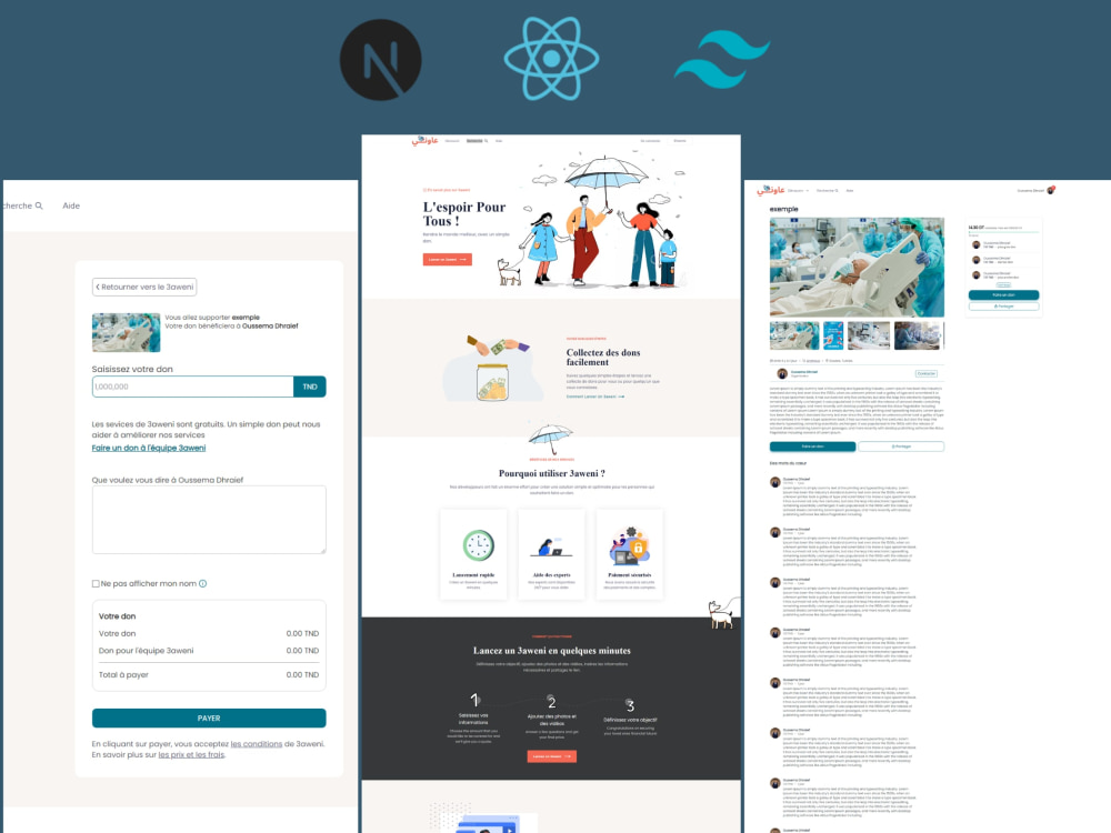 A conversion from figma design to react, nextjs, angular with tailwind | Upwork