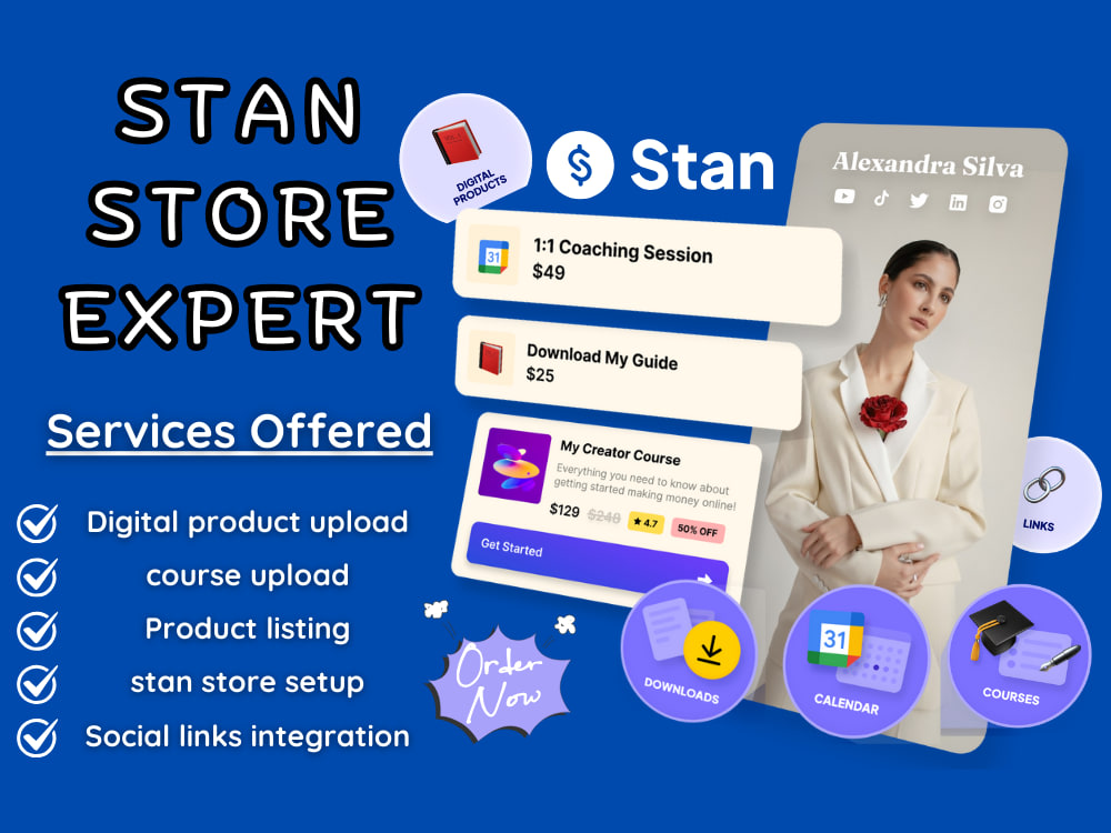 Set up stan store digital product listing Management Expert | Upwork