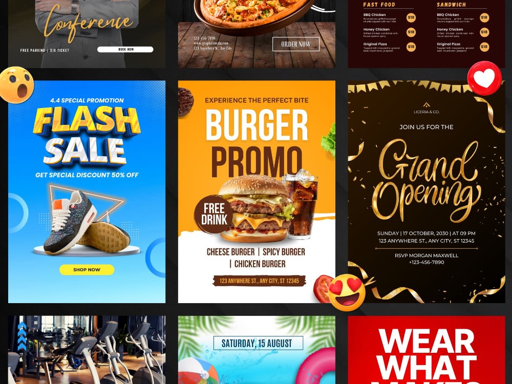 Flyer Design, Marketing Flyer, Animated Flyer, Sports Flyer, Party ...