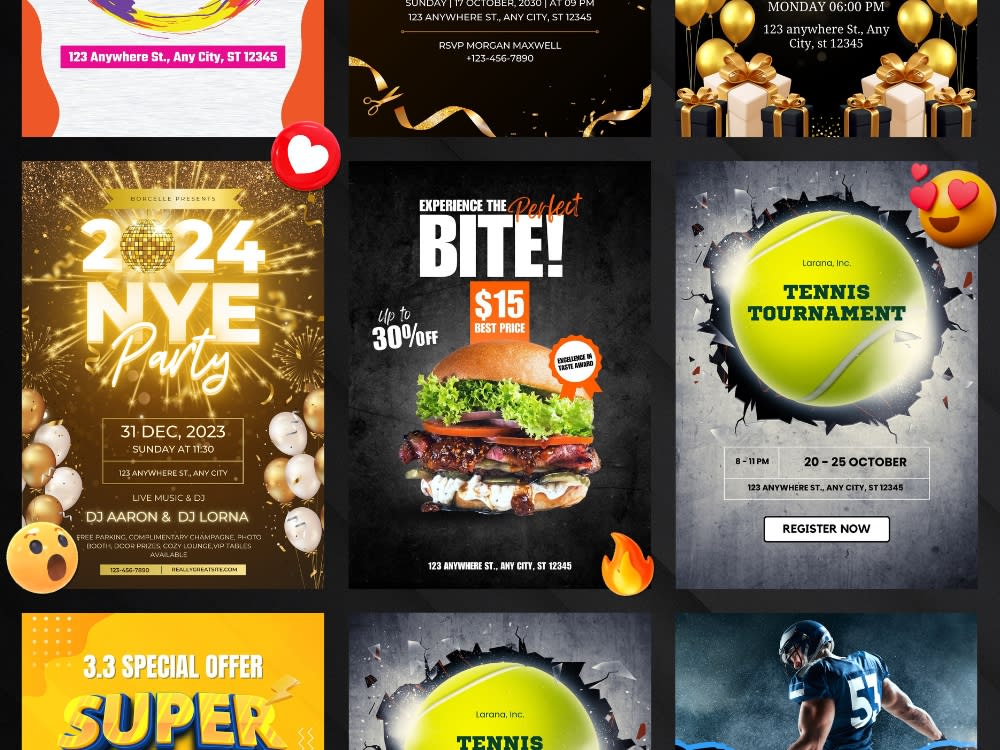 Flyer Design, Marketing Flyer, Animated Flyer, Sports Flyer, Party ...