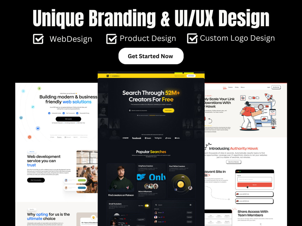 Unique Branding & UI/UX Design | Upwork