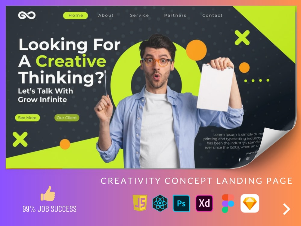Responsive Frontend Web Development using React, HTML, CSS, and ...